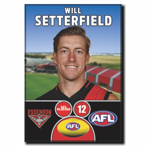 2024 AFL Essendon Football Club - SETTERFIELD, Will – Sporting Souvenirs
