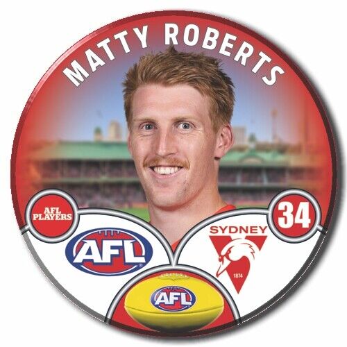 2024 AFL Sydney Swans Football Club - ROBERTS, Matty – Sporting Souvenirs