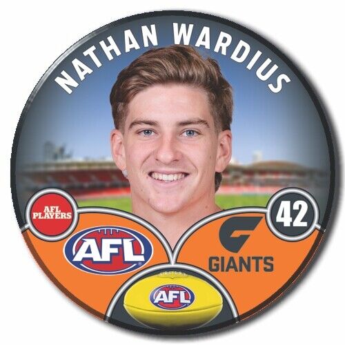 2024 AFL GWS Giants Football Club - WARDIUS, Nathan – Sporting Souvenirs