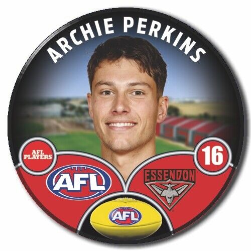 2024 AFL Essendon Football Club - PERKINS, Archie – Sporting Souvenirs