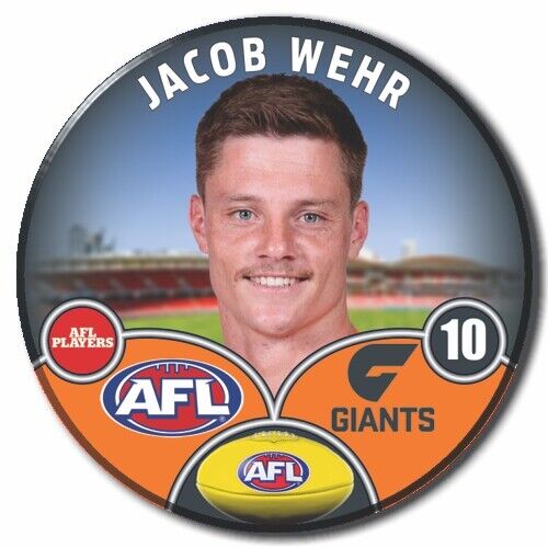2024 AFL GWS Giants Football Club - WEHR, Jacob – Sporting Souvenirs