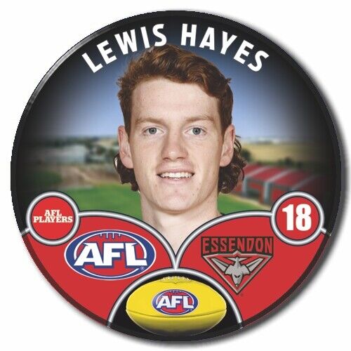 2024 AFL Essendon Football Club - HAYES, Lewis – Sporting Souvenirs
