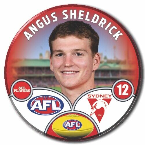2024 AFL Sydney Swans Football Club -SHELDRICK, Angus – Sporting Souvenirs