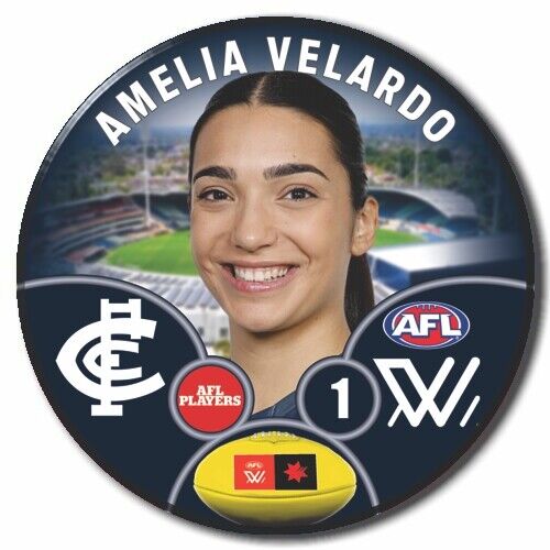AFLW S9 Carlton Football Club - VELARDO, Amelia – Sporting Souvenirs