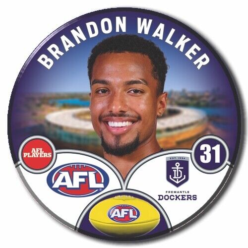 2024 AFL Fremantle Football Club - WALKER, Brandon – Sporting Souvenirs