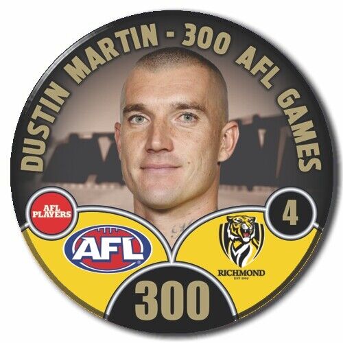 2024 AFL Richmond Football Club - DUSTY 300th BADGE – Sporting Souvenirs