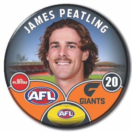 2024 AFL GWS Giants Football Club - PEATLING, James – Sporting Souvenirs