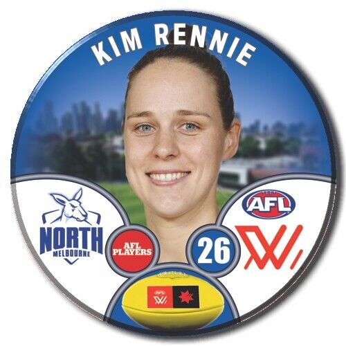 AFLW S9 North Melbourne Football Club - RENNIE, Kim – Sporting Souvenirs