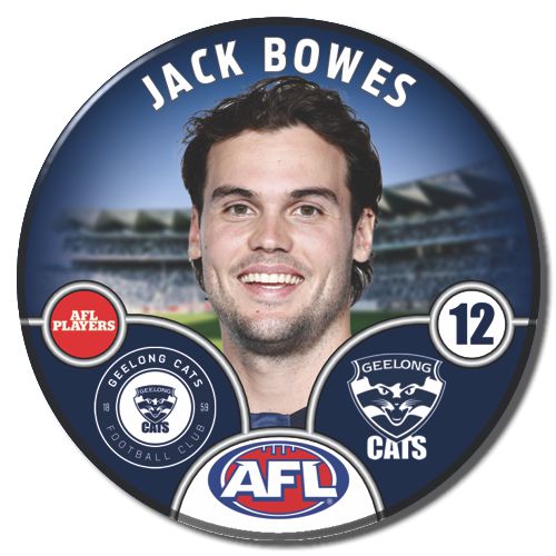 2025 AFL Geelong Football Club - BOWES, Jack – Sporting Souvenirs