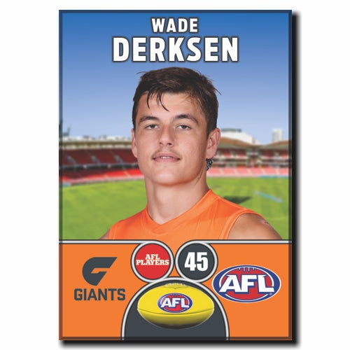 2024 AFL GWS Giants Football Club - DERKSEN, Wade – Sporting Souvenirs