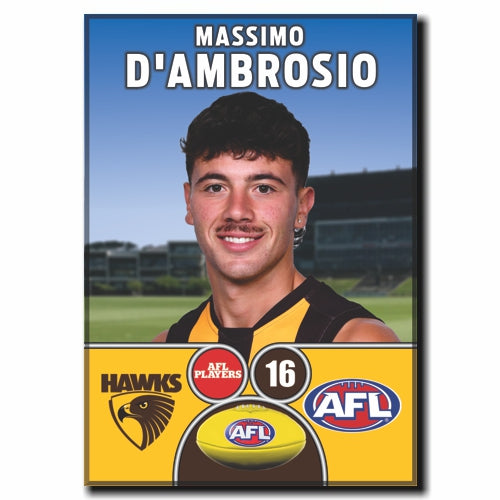2024 AFL Hawthorn Football Club - D'AMBROSIO, Massimo – Sporting Souvenirs