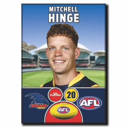 2024 AFL Adelaide Football Club - HINGE, Mitchell – Sporting Souvenirs