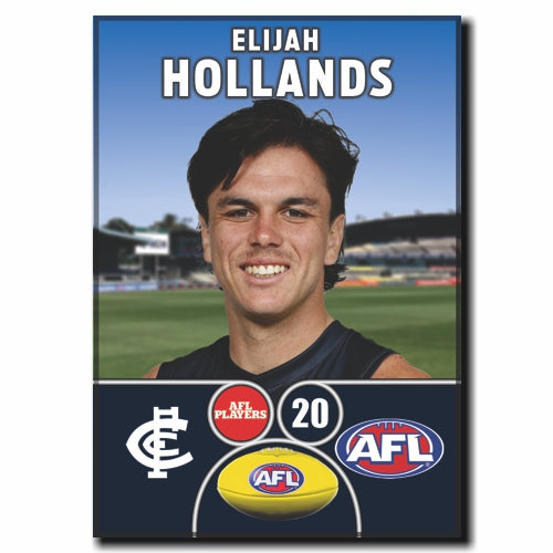 2024 AFL Carlton Football Club - HOLLANDS, Elijah – Sporting Souvenirs