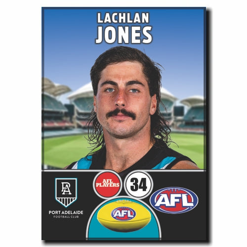 2024 AFL Port Adelaide Football Club - JONES, Lachlan – Sporting Souvenirs