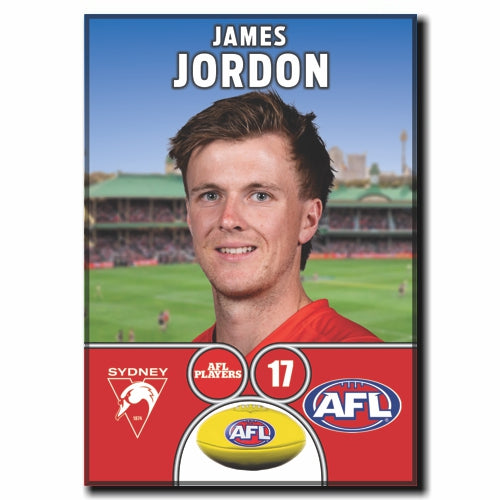 2024 AFL Sydney Swans Football Club - JORDON, James – Sporting Souvenirs