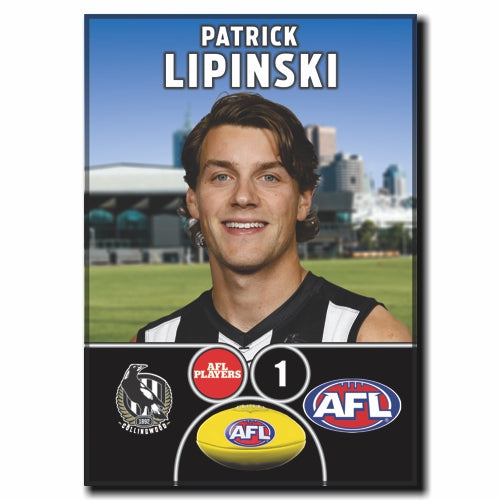 2024 AFL Collingwood Football Club - LIPINSKI, Patrick – Sporting Souvenirs