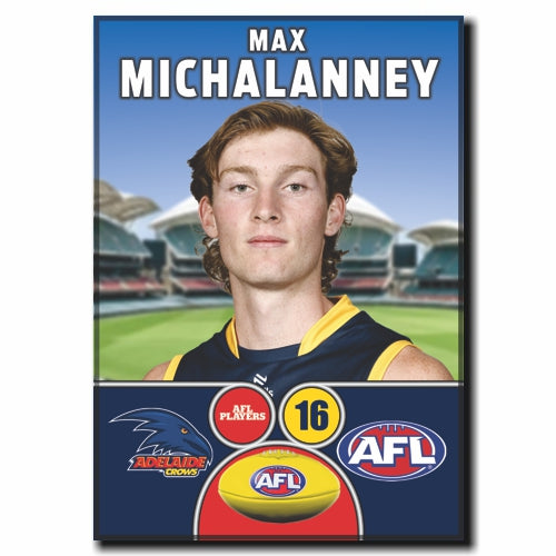 2024 AFL Adelaide Football Club - MICHALANNEY, Max – Sporting Souvenirs