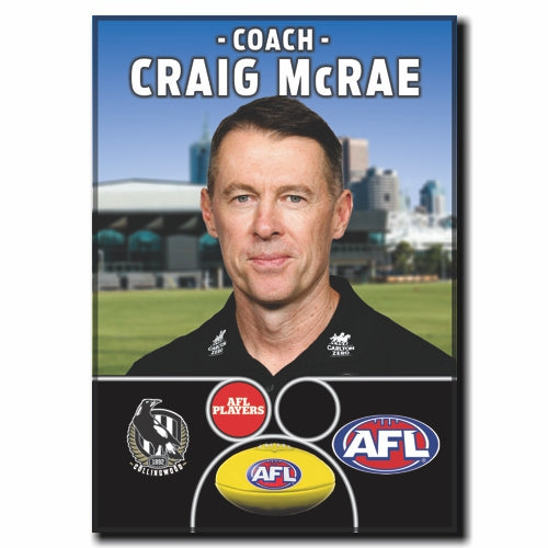 2024 AFL Collingwood Football Club - McRAE, Craig- COACH – Sporting ...