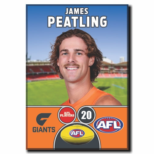 2024 AFL GWS Giants Football Club - PEATLING, James – Sporting Souvenirs