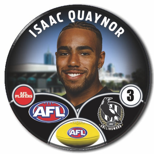 2024 AFL Collingwood Football Club - QUAYNOR, Isaac – Sporting Souvenirs