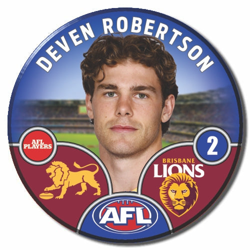2025 AFL Brisbane Lions Football Club - ROBERTSON, Deven – Sporting ...