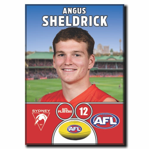 2024 AFL Sydney Swans Football Club -SHELDRICK, Angus – Sporting Souvenirs