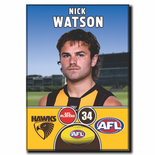 2024 AFL Hawthorn Football Club - WATSON, Nick – Sporting Souvenirs