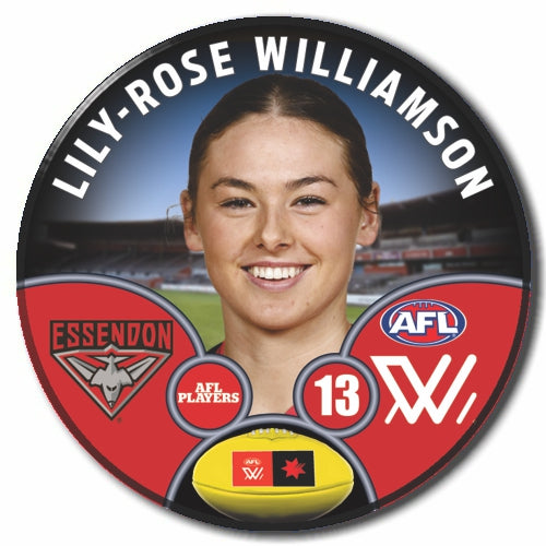 AFLW S9 Essendon Football Club - WILLIAMSON, Lily-Rose – Sporting Souvenirs
