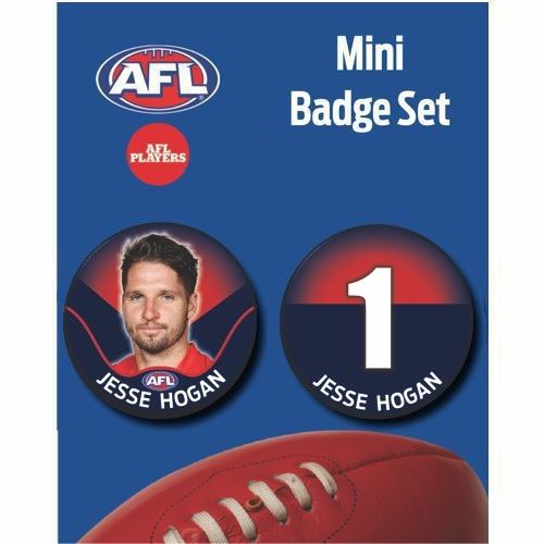 Mini Player Badge Set - Melbourne Demons - Jesse Hogan – Sporting Souvenirs